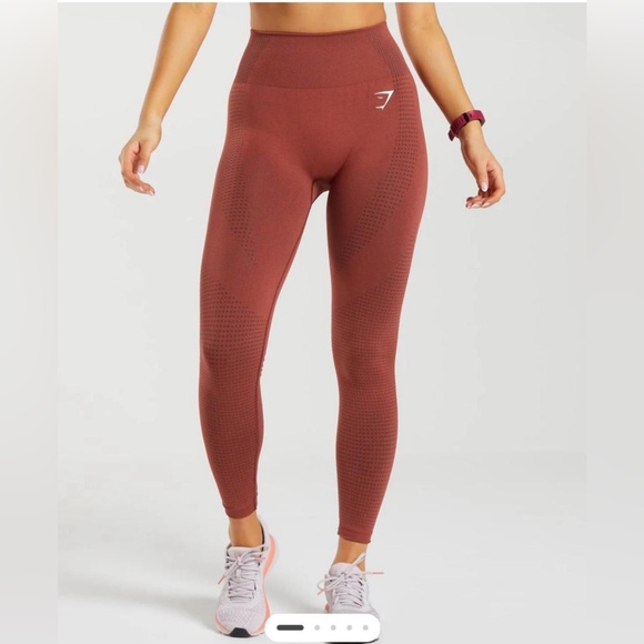 Gymshark | Pants & Jumpsuits | Gymshark Vital Seamless Leggings Brick ...